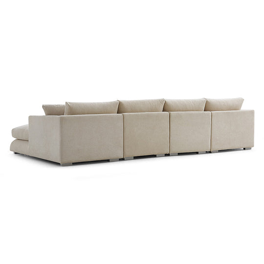 Teaka Boutique Family Set with Double Chaise Sectional – Hooseng Furniture
