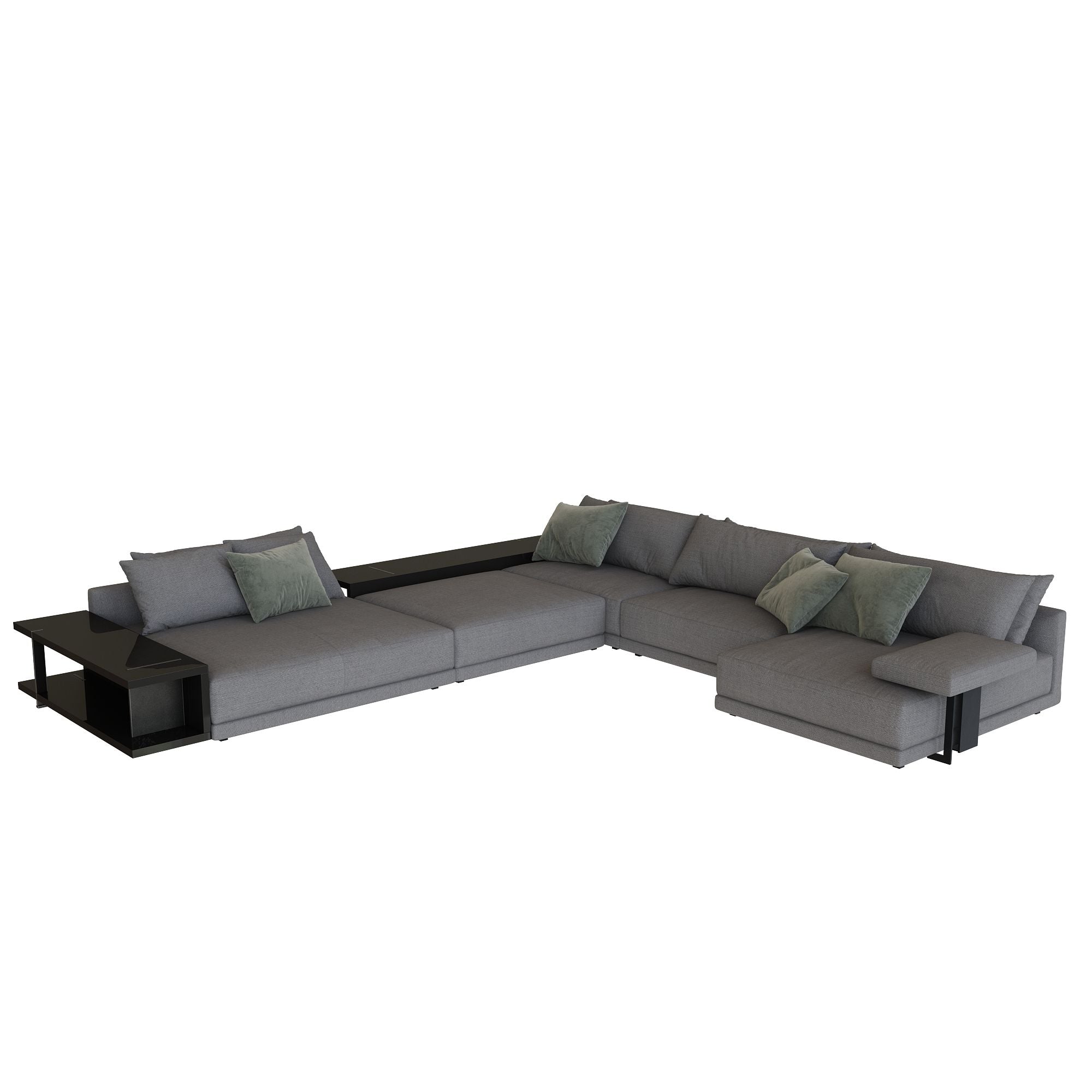 Luxury Modern Mid-Century Custom Modular Sectional | Hooseng Furniture ...